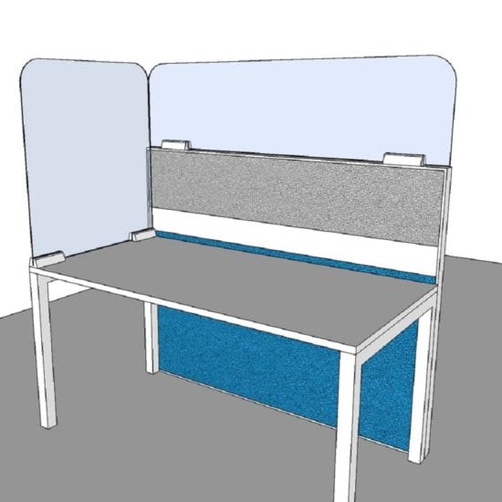 Desk Divider | Acrylic Table Screen, Anti-Cough, Anti-Sneeze